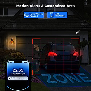 [121°Wide View Angle] Hiseeu 4K Camera PoE Camera,8MP IP Camera Outdoor&Indoor,3840*2160,100ft Night Vision,1-Way Audio, WDR, Human/Vehicle Detect, IP67 Waterproof,Work w/PoE NVR Home Surveillance Kit