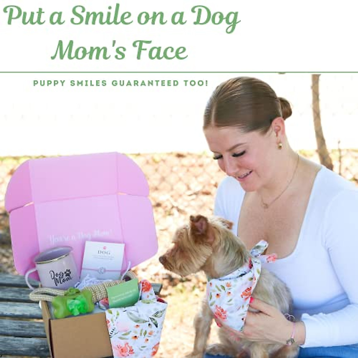 Dog Mom Gifts for Women - Adorable Gift Box for Dog Lovers Congratulate a Dog Mom Gift Basket - 6 Gifts Included - Dog Birthday Present - Puppy Gifts for New Dog Owner