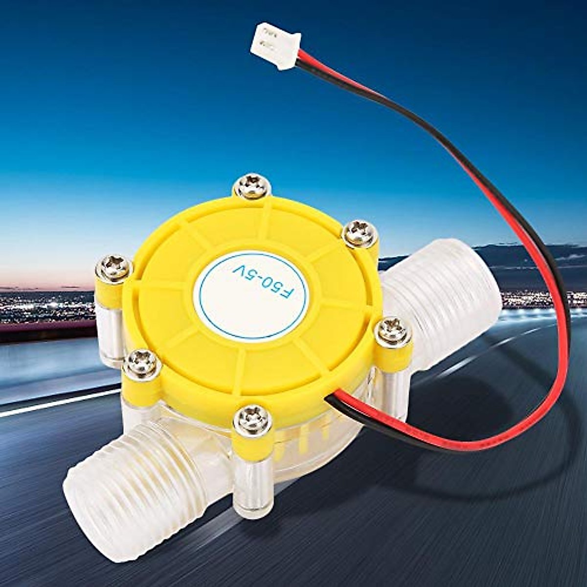 Micro Generator, F50 Micro-Hydro DC Water Flow Pump Turbine Hydroelectric Power Energy Generator Solid Structure, Low Noise, Stable Working Performance(5V)