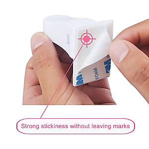 Platinray Door Knob Handle Child Proof,3M Adhesive Door Lever Lock Child Proof for Kids&Pets, Non-Destructive Removal Child Locks for Door, Faucet, and Cabinets