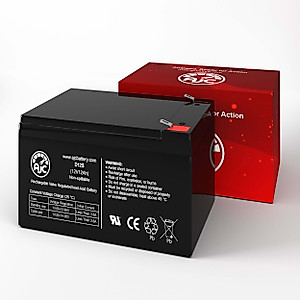 AJC Battery Compatible with Drive Spitfire Scout 4 Wheel SFSCOUT4 12V 12Ah Mobility Scooter Battery