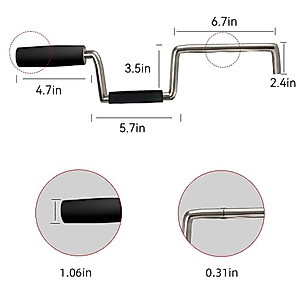 LvnRaay Strap Winder, Winch Winder for Flatbed Truck Tie-Downs, Roll-up Flatbed Trailer Winch Straps, Used in Trailers, Trucks, Warehouses, Docks, Vans