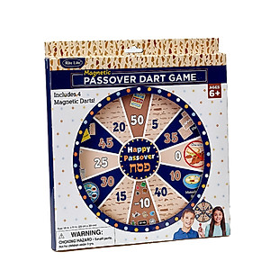 Rite Lite Passover Magnetic Dart Game Gift Set - Passover Dart Board, Passover Games, Passover Toy Dart Gift Set for Kids and Adults Alike, Educational & Fun Passover Gift for Pesach & All Seder Long!