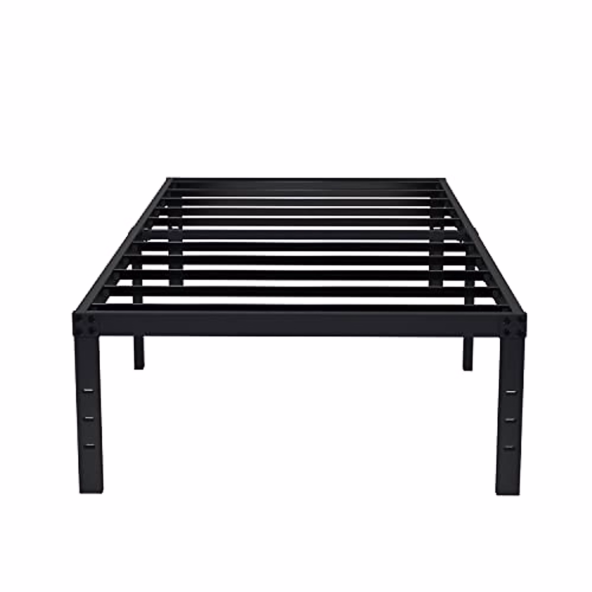 EMODA 16 Inch Heavy Duty Twin Bed Frame, Metal Platform Bed Frames No Box Spring Needed, Noise Free, Easy Assembly, Black