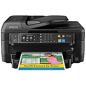 Epson WF-2760 All-in-One Wireless Color Printer with Scanner, Copier, Fax, Ethernet, Wi-Fi Direct & NFC, Amazon Dash Replenishment Ready