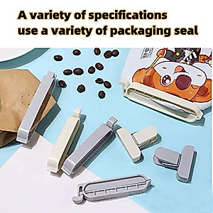 Plastic Sealing Clips Bag Clips for Food Snacks , Chip Clips Food Clips,1.6-3.2-4inch,Fresh-Keeping Clamp Sealer, Three Sizes and Two Colors(32PCS)