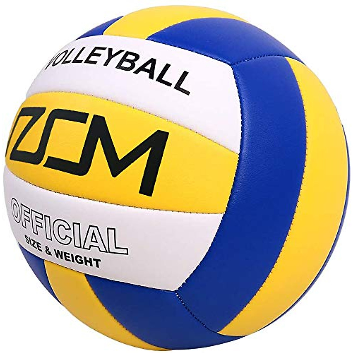 EVZOM Super Soft Volleyball Beach Volleyball Official Size 5 for Outdoor/Indoor/Pool/Gym/Training Premium Volleyball Equipment（Blue）