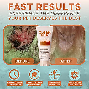 ClearFur Hot Spot Treatment for Dogs & Cats | Dog Itching Skin Relief | Colloidal Silver Cream | Anti Itch for Dogs | Fast Relief | Made in The USA | Vet Recommended | Natural & Non-Toxic | 2 oz