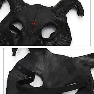 Masquerade Goat Mask Halloween Fox Mask Cosplay Costume Half Face Animal Furry Party Christmas Eye Cat Masks Easter Half-Face Mardi Gras Masks