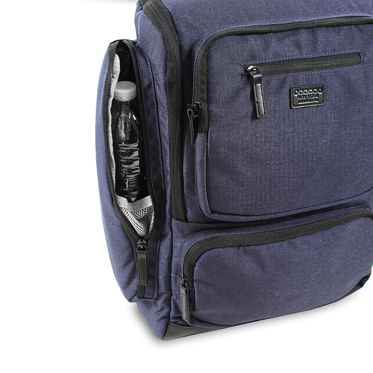 J World New York Novel Laptop Backpack, Navy, One Size