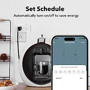 BN-LINK WiFi Heavy Duty Smart Plug Outlet, No Hub Required with Timer Function, White, Compatible with Alexa and Google Assistant, 2.4 Ghz Network Only (2 Pack)