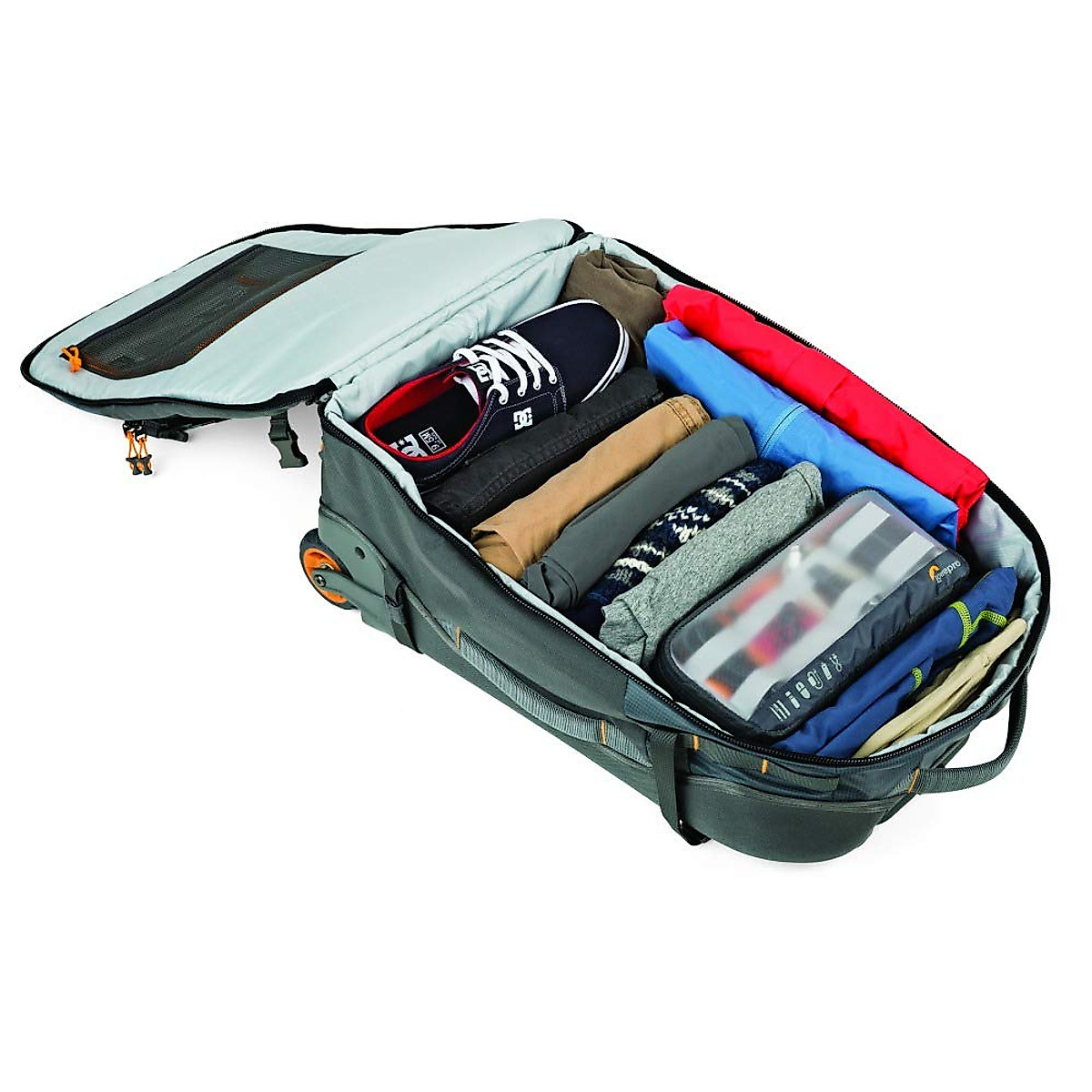 Lowepro GearUp Pouch Medium: Laptop Accessory Case and Travel Organizer for Electronic Devices, Cables, Adapters, Chargers and More