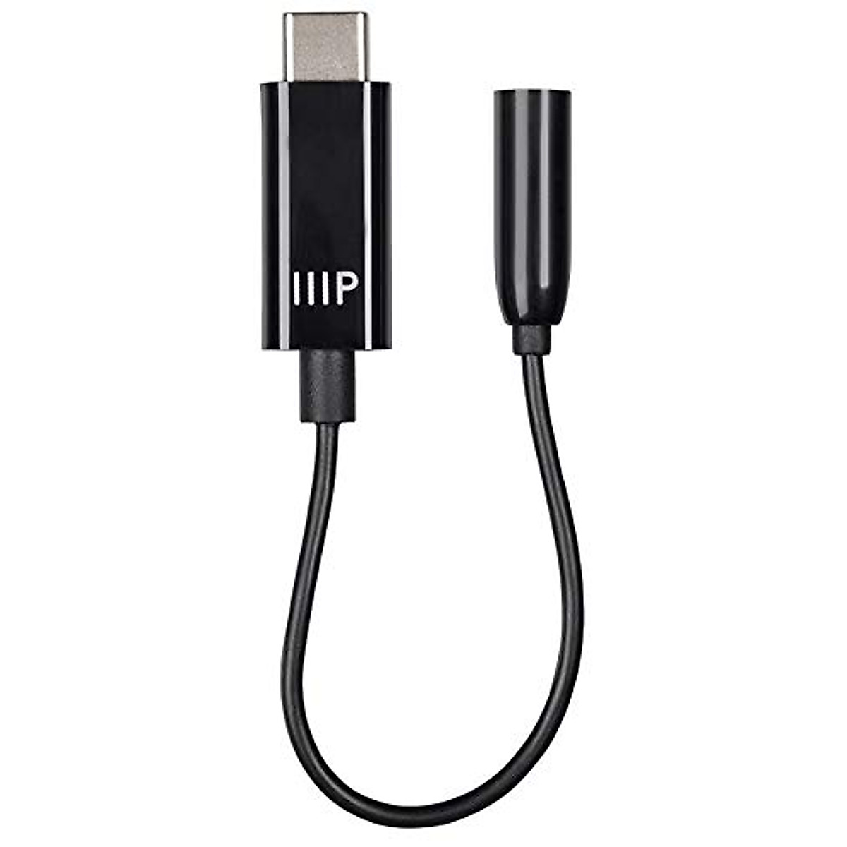 Monoprice 133044 USB-C to 3.5mm Auxiliary Audio Adapter Black For Google Pixel 2/XL, Moto Z/Z2, Essential PH-1, LG, HT And More