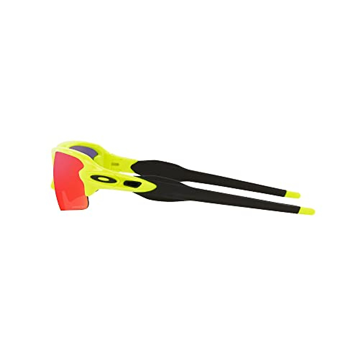 Oakley Men's OO9271 Flak 2.0 Low Bridge Fit Rectangular Sunglasses, Neon Yellow/Prizm Road, 61 mm