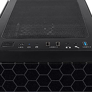 CLX Set Gaming PC - AMD Ryzen 5 5600G 3.9GHz, Radeon Vega 7, 500GB NVMe M.2 SSD, 8GB DDR4 Black Memory, CPU air Cooler, WiFi, Windows 11 Home, Black