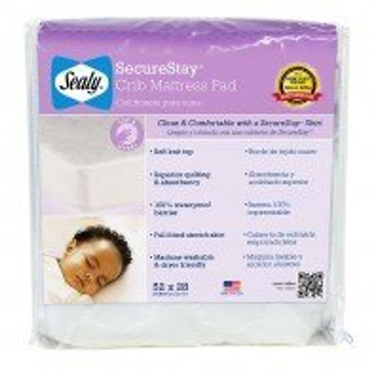 Sealy SecureStay Waterproof Crib Mattress Pad