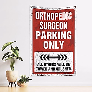 Bedroom Door Decorations Orthopedic Surgeon Parking Only Tapestry Space Decorations Beer Decorations for Man Cave (Size : 75X100CM)