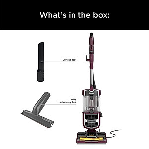 SHARK CU530 Navigator Lift-Away Upright Vacuum with Self-Cleaning Brushroll, Red (Renewed)