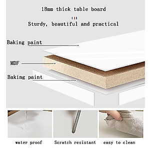 CYGJSYEA Laundry Folding Table - Wooden Wall-Mounted with Heavy-Duty Bracket, Stable and Durable for Kitchen, Laundry Room & Restaurant Use - White, (70x40cm/27.5in x 15.7in)