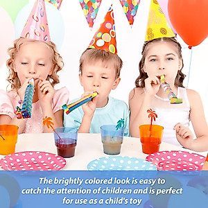 20 Pieces Party Blowers, Party Noise Makers Funny Party Blowouts, Colorful Birthday Blow Horns Whistles for New Years Birthday Sporting Events Graduation Wedding Party Supplies
