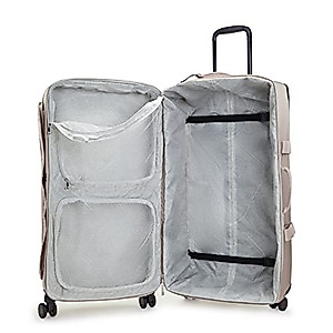 Kipling Women's Spontaneous 31-Inch Softside Spinner Wheel Luggage, Integrated TSA Accepted Lock, Metallic Glow, One Size