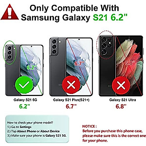 SOiOS for Samsung Galaxy S21 5G Case: Galaxy S21 5G 6.2" Case with Kickstand | Heavy Duty Protection Phone Cover | Durable Protective Shockproof Case Blue