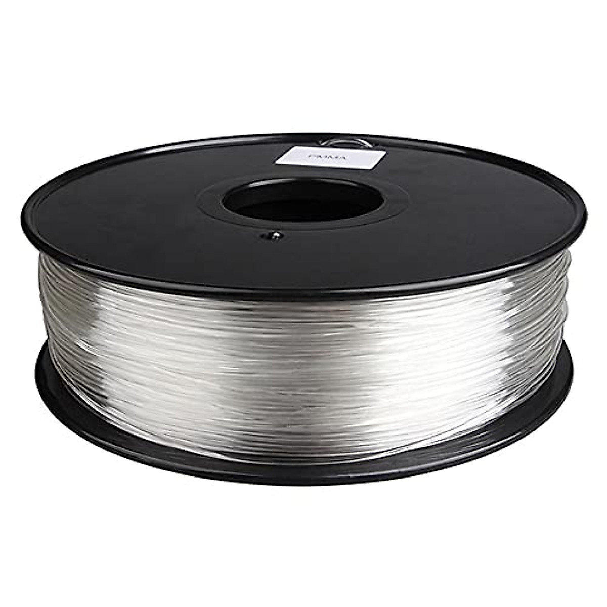 MSNJ 3D Printer Filament 1.75mm, PMMA Acrylic Material, White Pure and Transparent, High-Transmittance Glass Optical Lens-Transparent