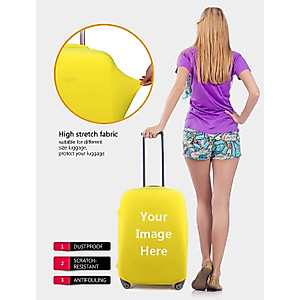 Cozeyat Luggage Cover Dust Proof Suitcase Cover Elastic Luggage Protector Spandex Fits 18-28 Inch for Travel Summer Beach Holiday