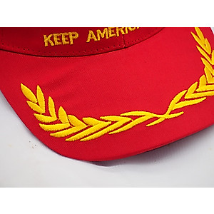 2pcs Trump Hat 2024 Trump Keep America Great Red Baseball Cap with America Flag Adjustable Cap