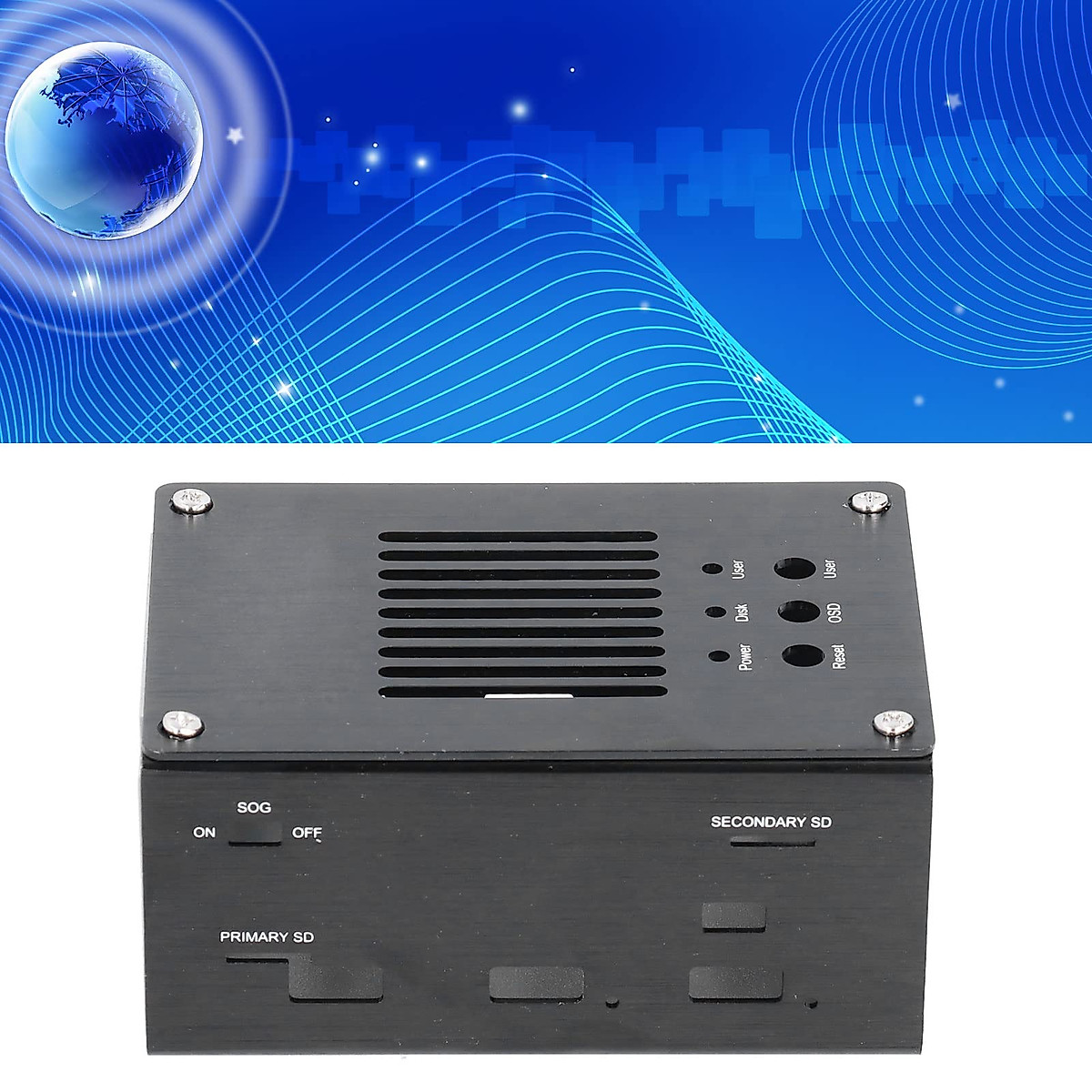 KOSDFOGE Metal Case Kit, Metal Case Kit for Mister DIY Metal Housing Kit Accessories for Terasic DE10‑Nano for Simulates Game Consoles, Computers, and Arcade Boards