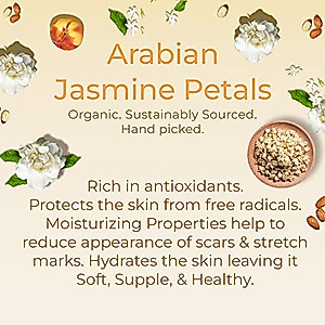 SAFA Vanillé Oil - Organic Oil for Face, Body, Hair, Nails & Aromatherapy | Vanilla Extract & Floating Arabian Sambac Jasmine Petals | Moisturizer for Men & Women