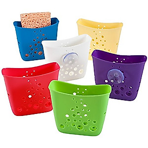 Hutzler Station Sponge Holder, Single, Yellow