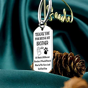 WXCATIM Brother Gifts From Sister Keychain Gifts For Brother Big Little Brother Gifts Funny Gifts For Brother Best Gifts For Brother Birthday Anniversary Christmas