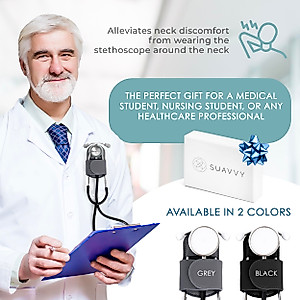 Magnetic Stethoscope Holder Clip - Magnetic Snap & Inner Pocket - Genuine Leather Stethoscope Waist Holder – Littman Stethoscope, Littman Cardiology – Gift for Nurses, Doctors & More