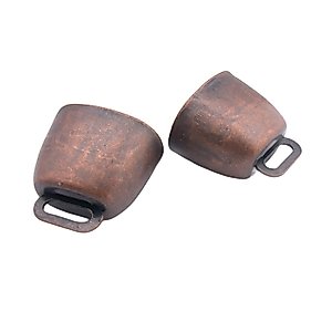 ORMEE 2 Pcs Cow Horse Sheep Grazing Copper Bells,Cattle Farm Animal Loud Red Bronze Bell,Pet Anti-Theft Bell,Small Brass Bell New Years, Wedding Bells & Chimes Percussion Musical Instruments, 2x3cm