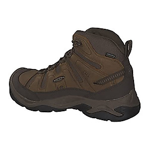 Keen Men's Circadia Mid Height Comfortable Waterproof Hiking Boots, Bison/Brindle, 10.5 Wide