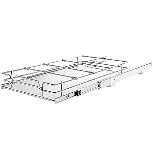 VEVOR 11"W x 21"D Pull Out Cabinet Organizer, Heavy Duty Slide Out Pantry Shelves, Chrome-Plated Steel Roll Out Drawers, Sliding Drawer Storage for Home, Inside Kitchen Cabinet, Bathroom, Under Sink