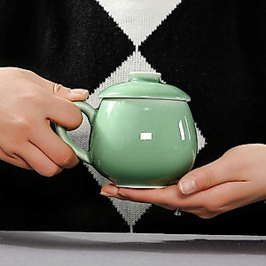 Amoysanli Ceramic Cup Coffee Cup Mug Water Mug, Porcelain Tea Cup Drinkware With Lid for Office and Home (Grey(Wire))