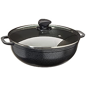 Iimusa IMUSA USA Hammered Basic Caldero 4.3-Quart, Gray