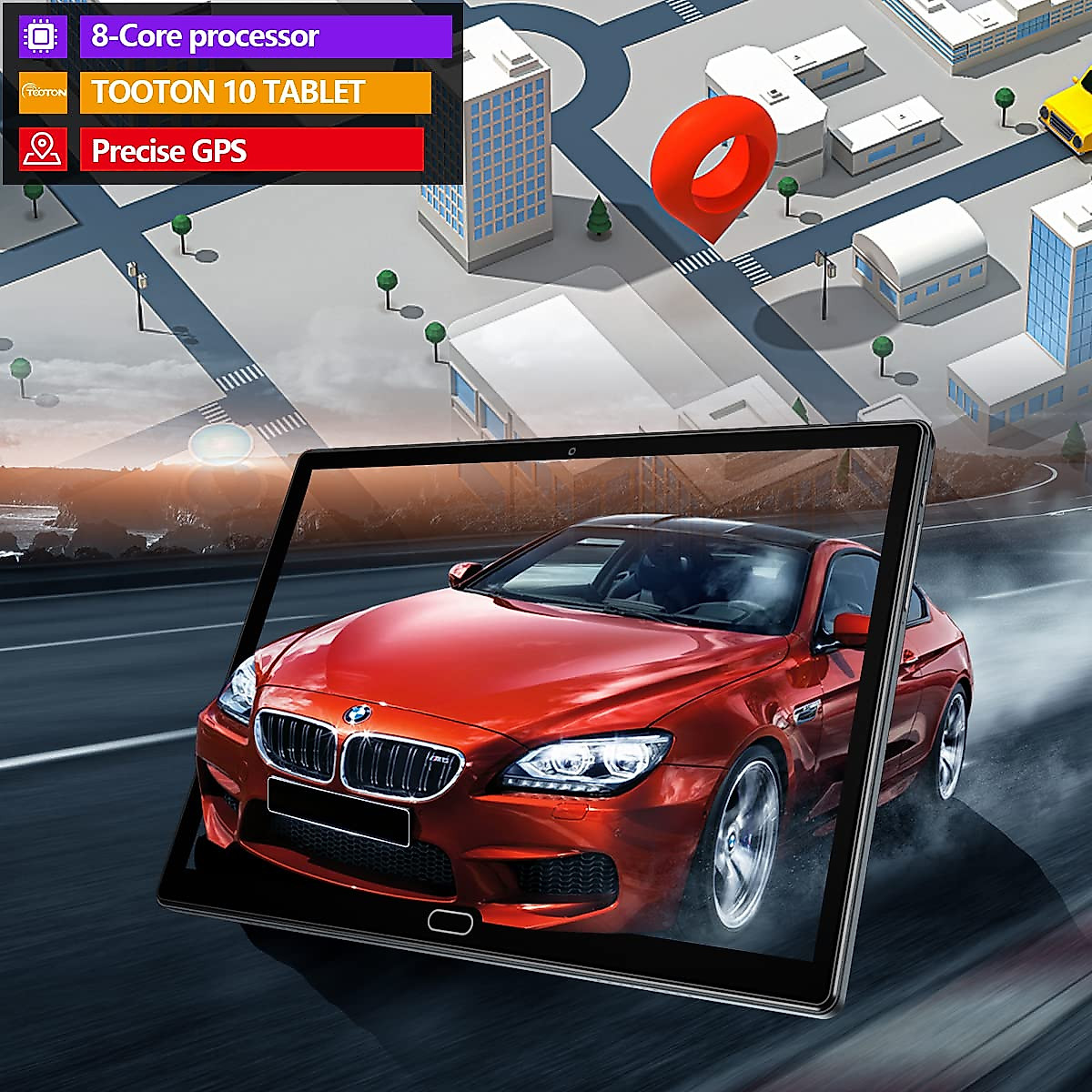 Android Tablet 10.1 Inch 64GB Storage 4GB Ram, 2024 Latest Tablet with Octa-Core Chip, 512GB Expandable 13MP Camera, 6000mAh Battery, GPS, Bluetooth, WiFi, USB-C, HD Touchscreen Tablets(Gray)