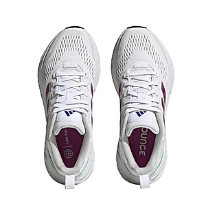 adidas Women's Questar Sneaker, White/Lucid Fuchsia/Silver Dawn, 8.5