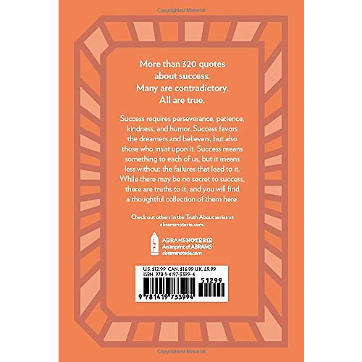 The Truth About Success: Quote Gift Book