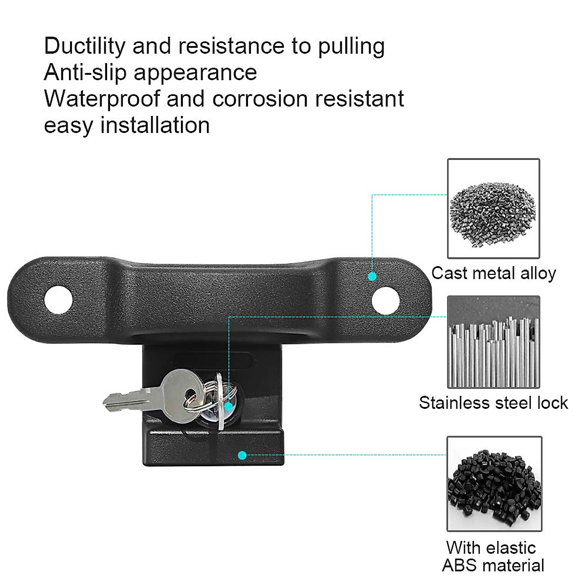 HUMUTA 4 Pack Boxlink Bed Tie Down Anchors Cleats for Ford 2015-2020 F150 F250 F350, Replaces for Ford FL3Z-99000A64-B Bed Cleats Box Link Kit