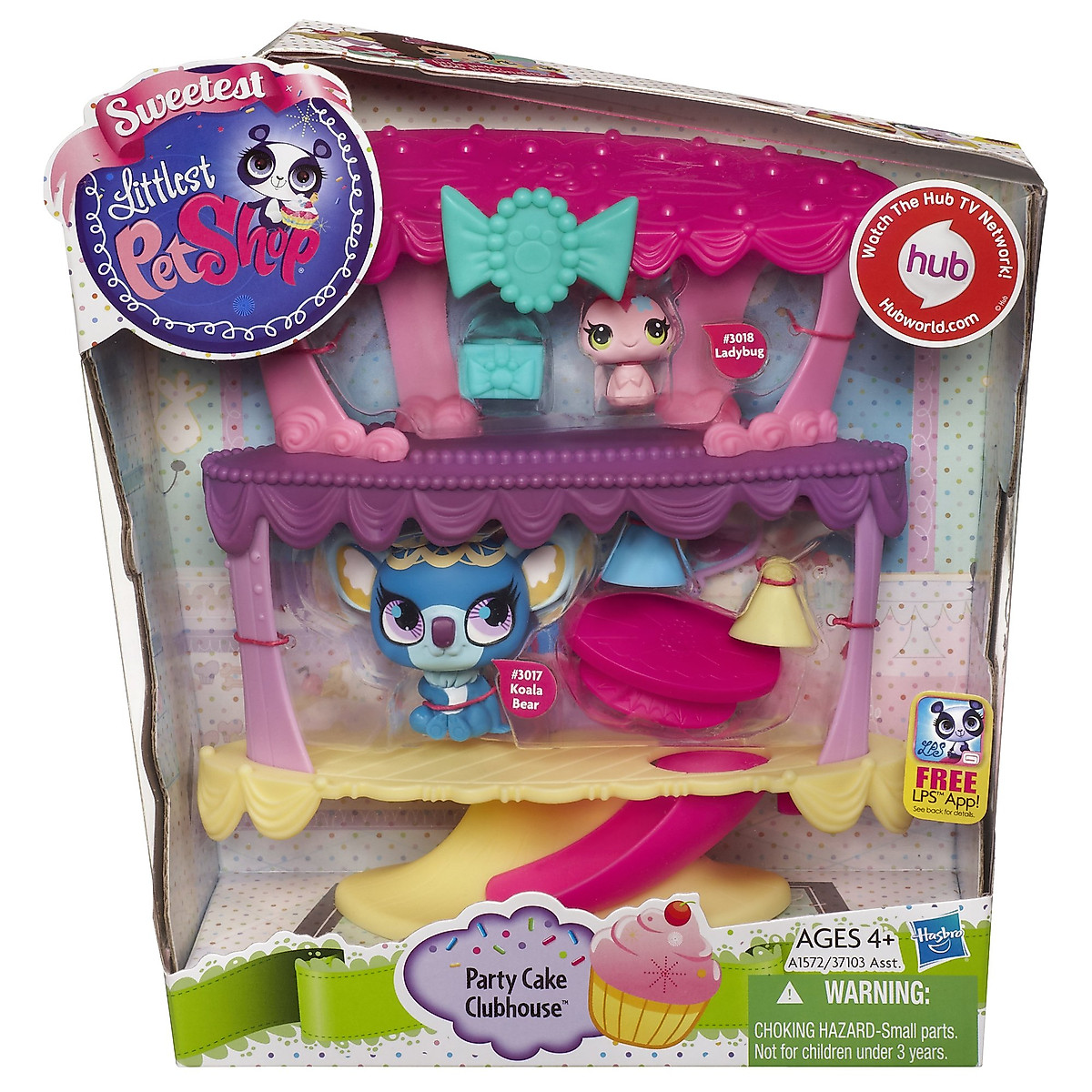 Littlest Pet Shop Biddy Bits Party Cake Playset