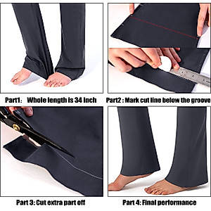 G Gradual Women's Pants with 4 Pockets High Waist Work Pants Bootcut Yoga Pants for Women (Light Khaki, Medium)