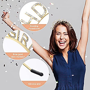 WLLHYF Birthday Crowns Girl Headband Birthday Sash Bling Rhinestone Hair Band Princess Tiara Sweet Happy Birthday Accessories for Women Girls Party Valentine's Day Festival Decorations