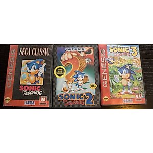 Sonic Bundle Pack! Comes with Sonic 1,2 & 3 All in Their Original Boxes.