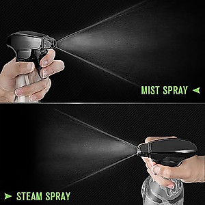 Showvigor Hair Spray Bottle Continuous Water Mister Spray Empty Ultra Fine for Hair Styling, Pets, Plants, Cleaning, Misting & Skin Care, Salons, for Taming Hair in Morning, Curly Hair.（11OZ/330ML）