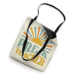 Retro Pre-K Grade Teacher Funny Pre School Teacher Life Boho Tote Bag
