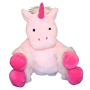 Stuffems Toy Shop Record Your Own Plush 16 inch Pink Unicorn - Ready to Love in A Few Easy Steps